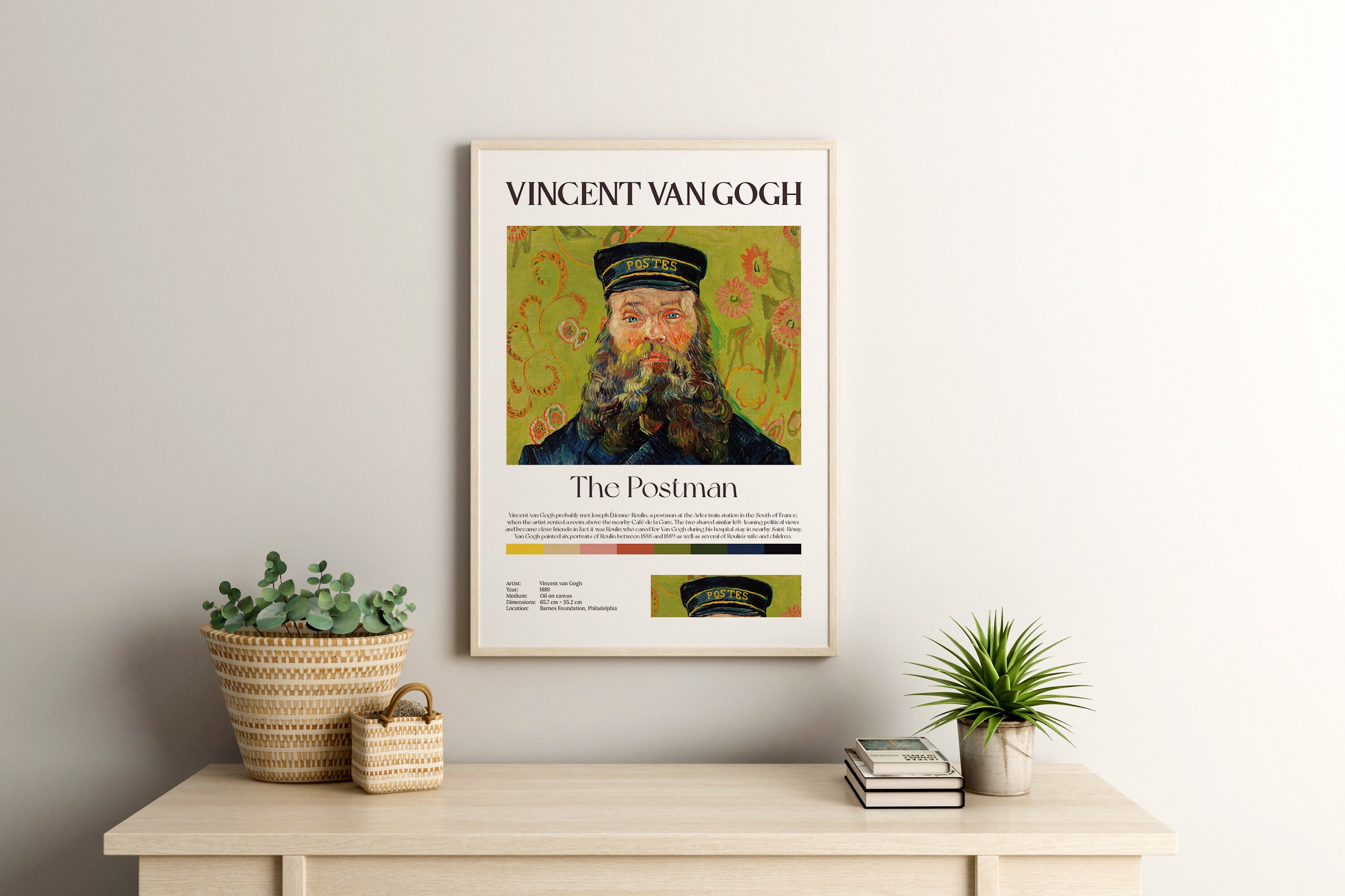 Vincent Van Gogh the Postman Digital Print Van Gogh Art | Etsy