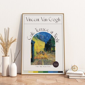Vincent Van Gogh Café Terrace at Night Digital Print, Van Gogh Art ...