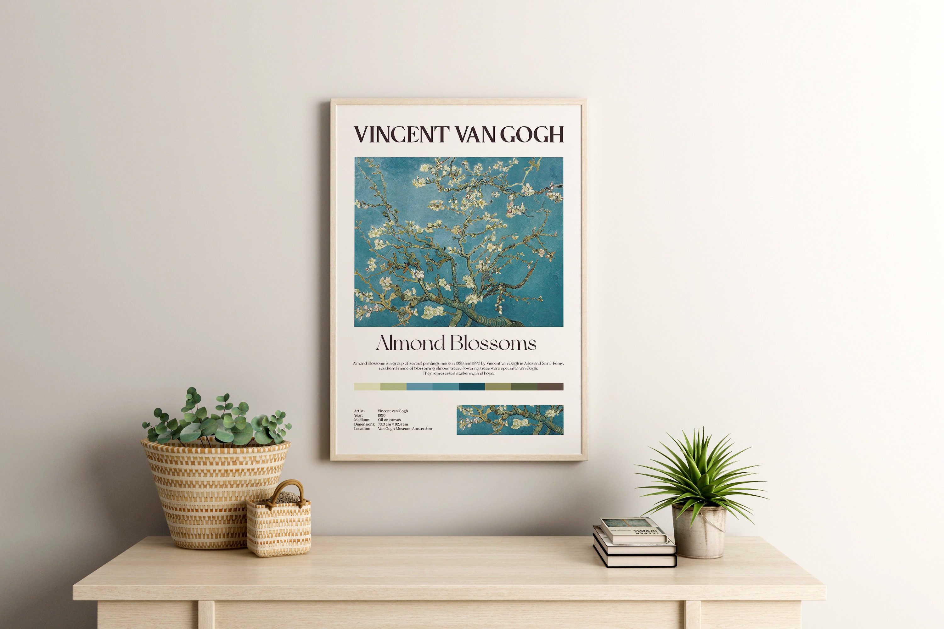 Vincent Van Gogh Almond Blossoms Digital Print Van Gogh Art | Etsy
