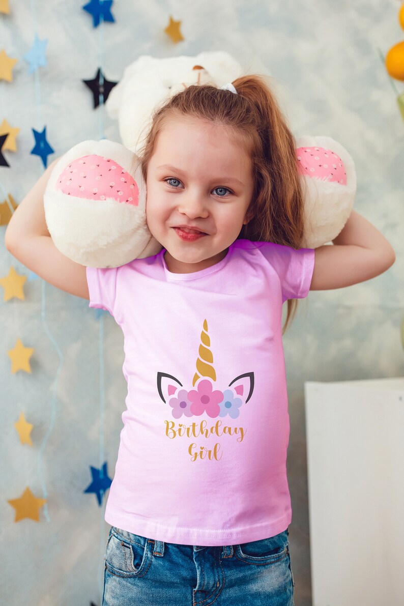 Unicorn Birthday Svg Bundle Birthday Girl Svg Png Dxf Ai Etsy