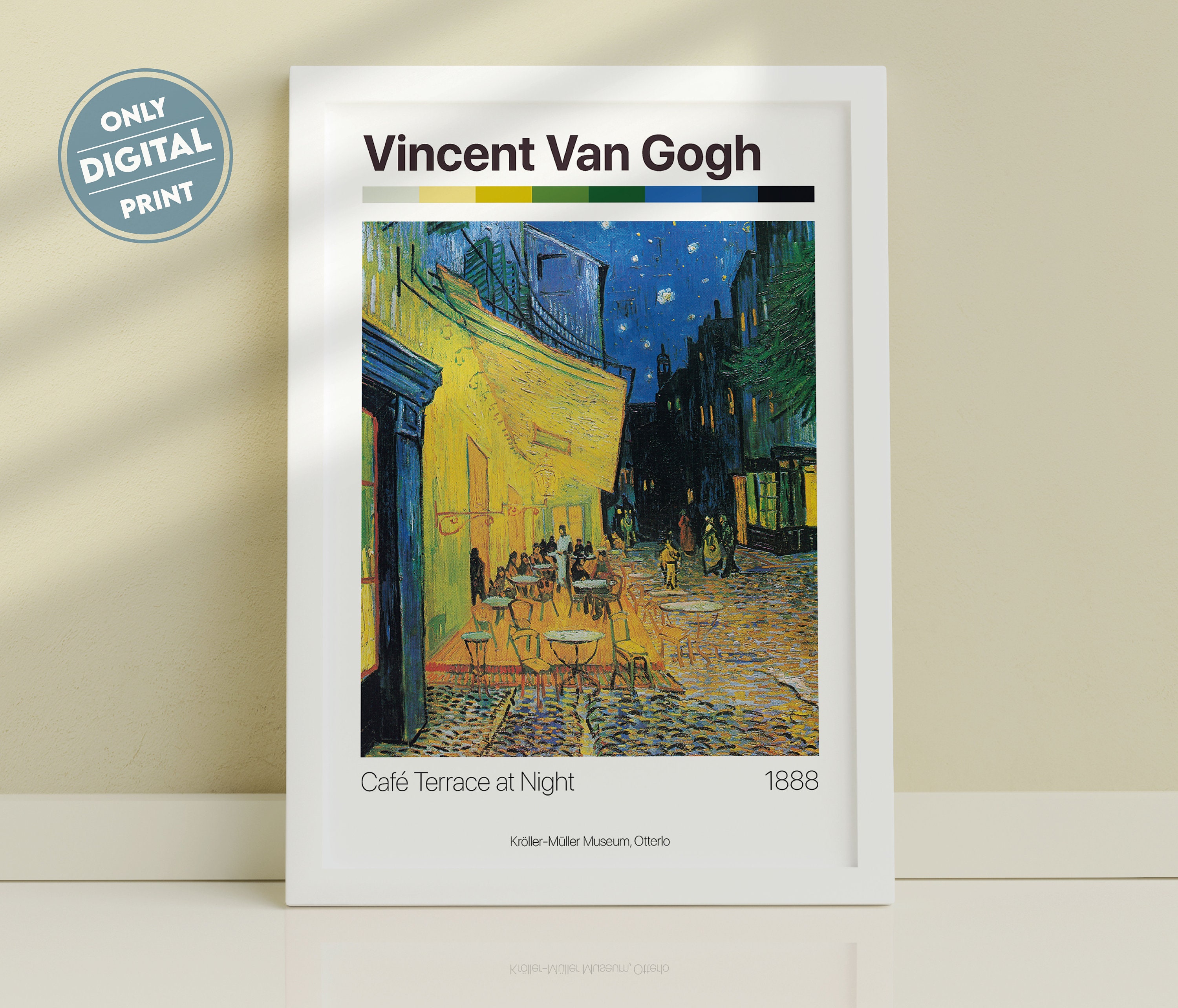 Café Terrace at Night Digital Print Vincent Van Gogh - Etsy