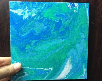 6x6 Canvas Painting - Etsy