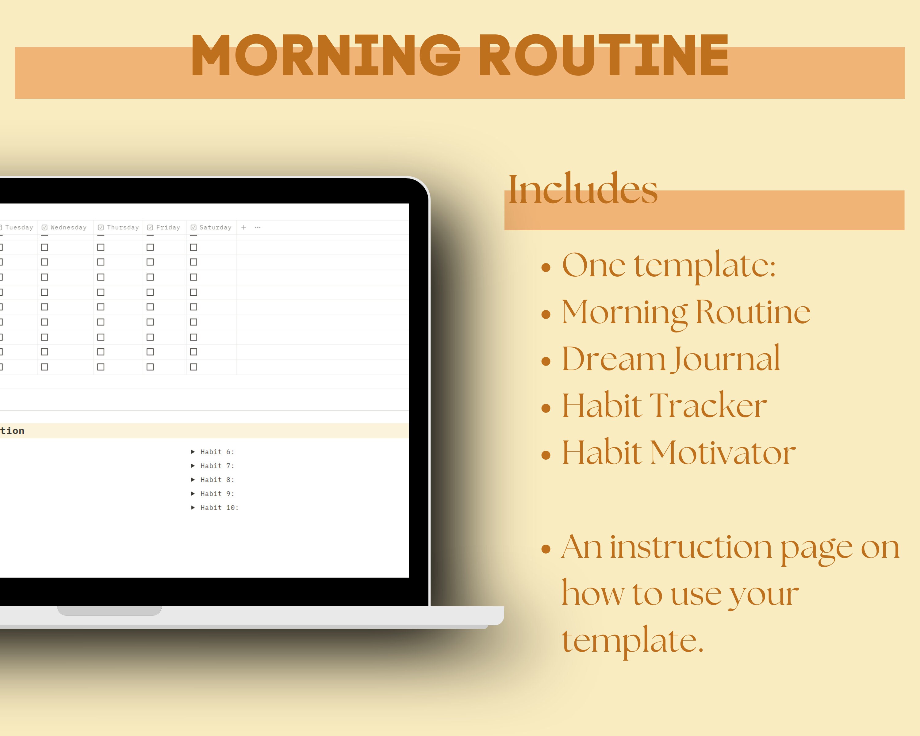 Miracle Morning Notion Template Daily Routine Notion Template 2023 ...
