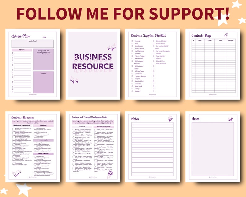 Purple Goal Printable Planner Manifestation Goal Tracker Dream Journal ...