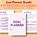 Purple Goal Printable Planner Manifestation Goal Tracker Dream Journal ...
