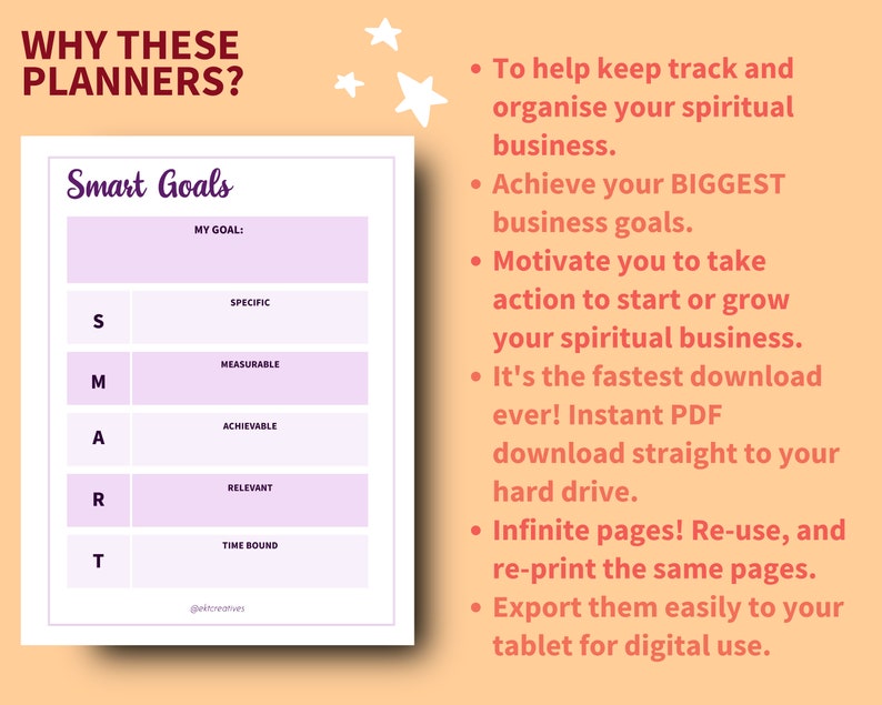 Purple Goal Printable Planner Manifestation Goal Tracker Dream Journal ...