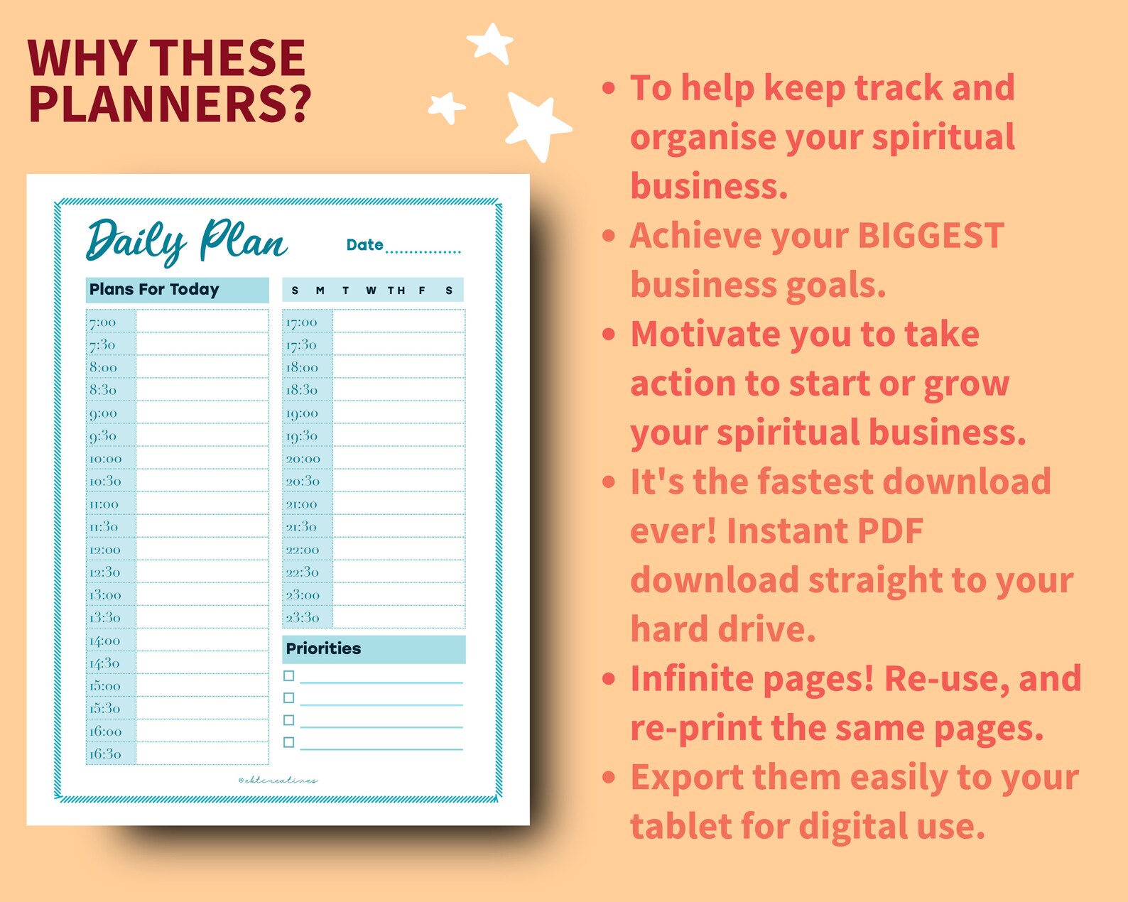 Business Printable Planner Pages Business Plan Content Planner Creative ...