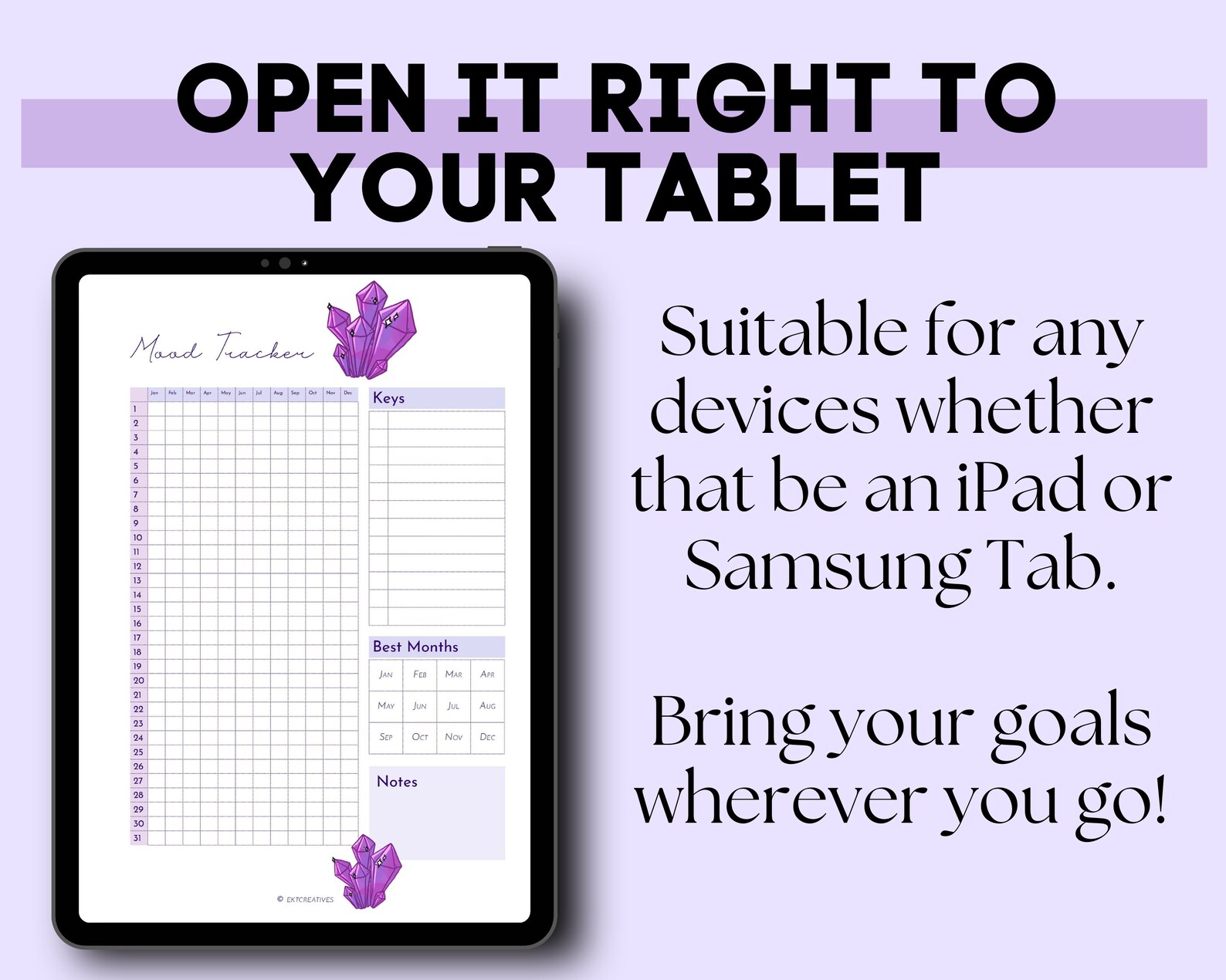 Habit Tracker Printable Mood Tracker Printable Digital Habit Tracker ...