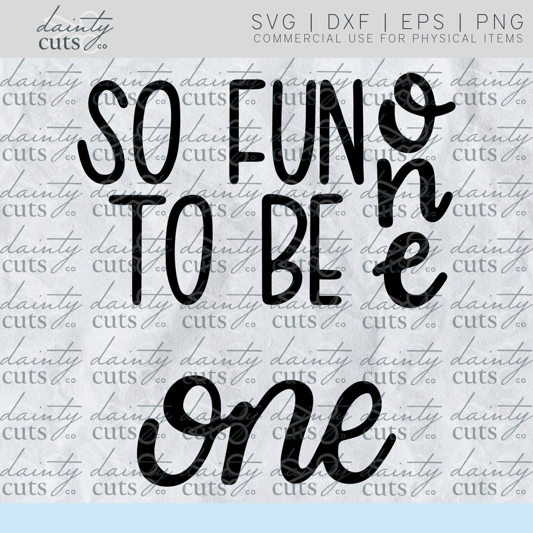 So Fun to Be One SVG - Etsy