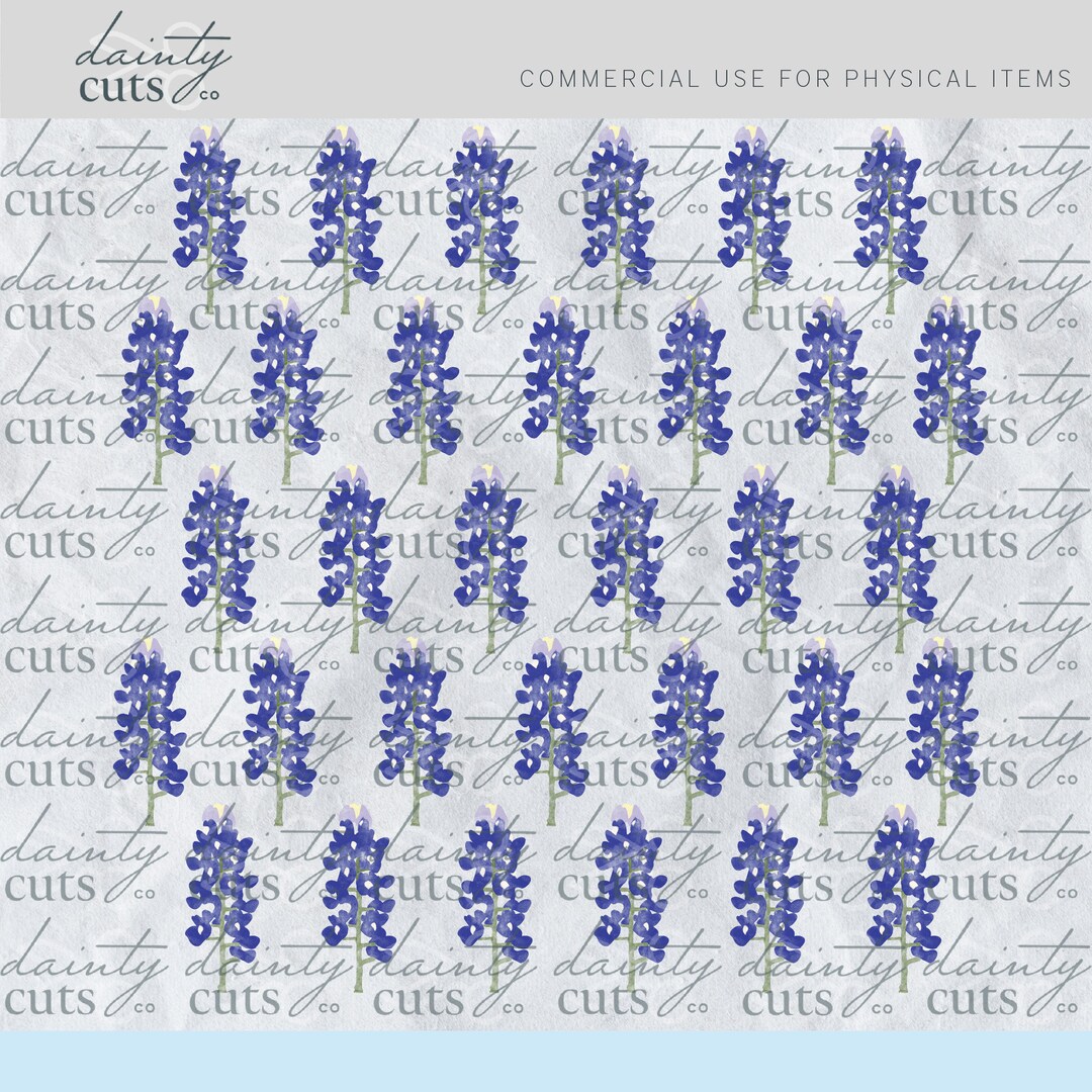 Bluebonnet Digital Paper - Etsy