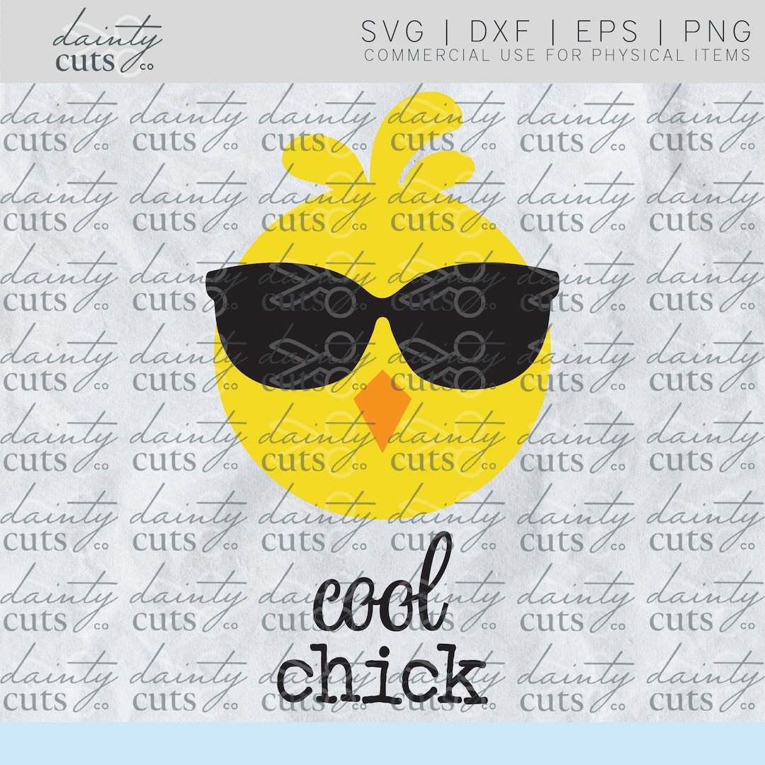 Cool Chick SVG - Etsy