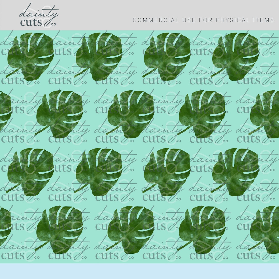 Tropical Leaves Digital Paper - Etsy