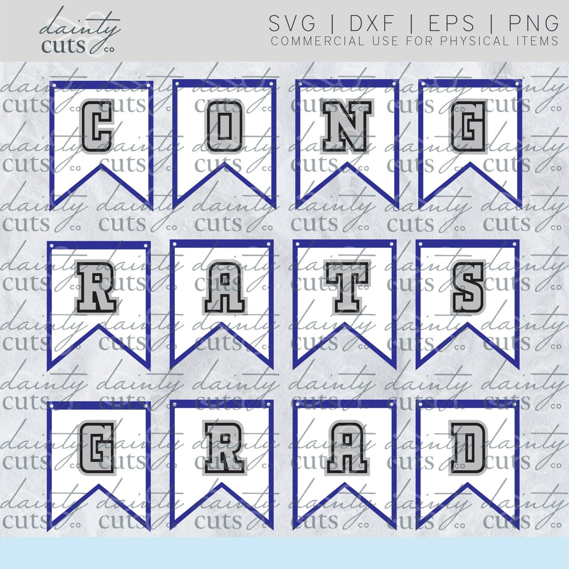 Congrats Grad Banner SVG - Etsy