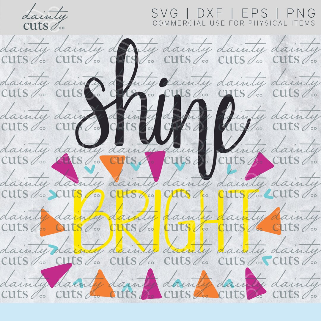 Shine Bright SVG - Etsy