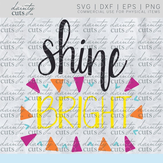 Shine Bright SVG | Etsy