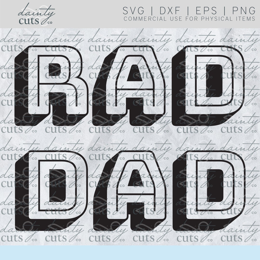 Rad Dad SVG - Etsy