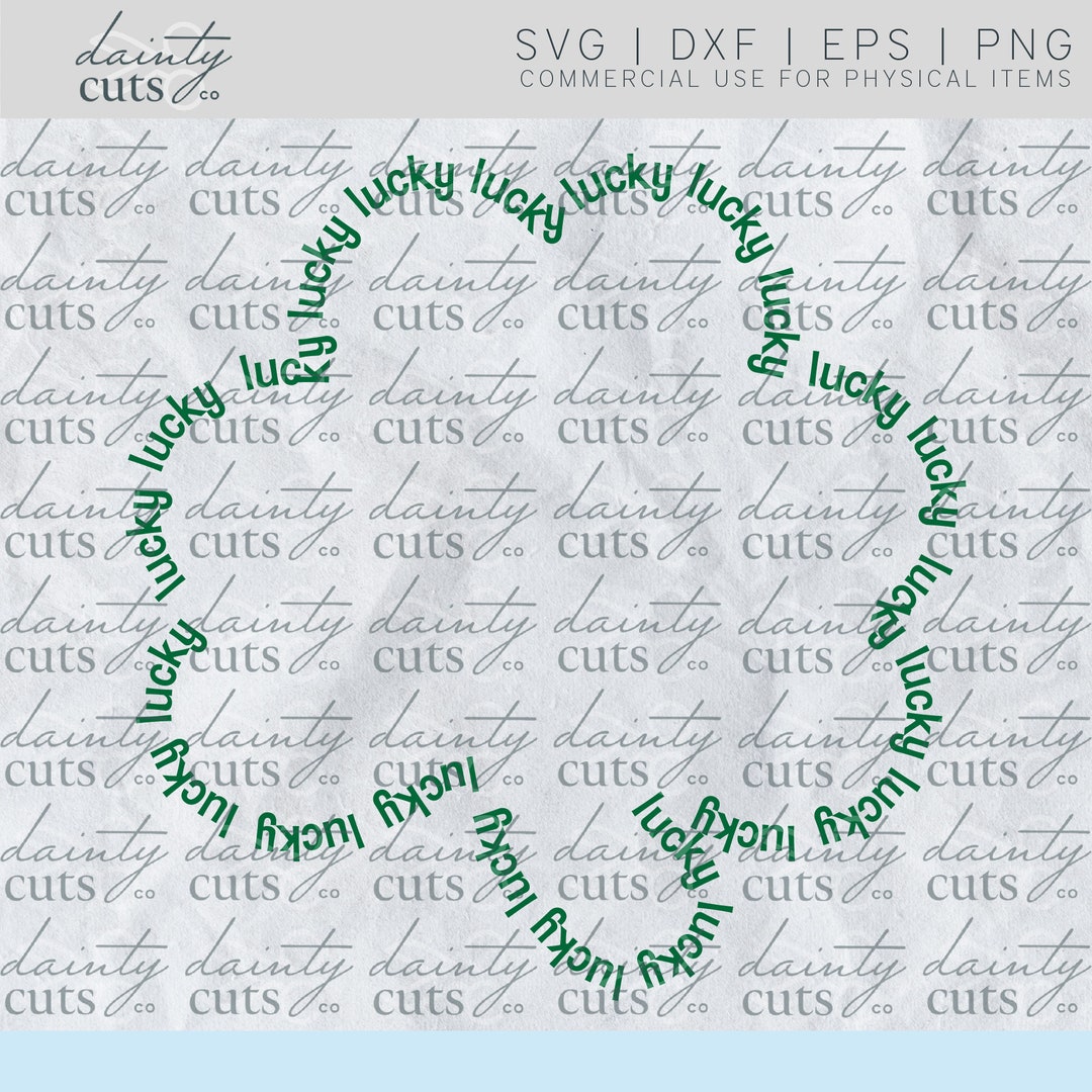 Lucky Clover Outline SVG - Etsy