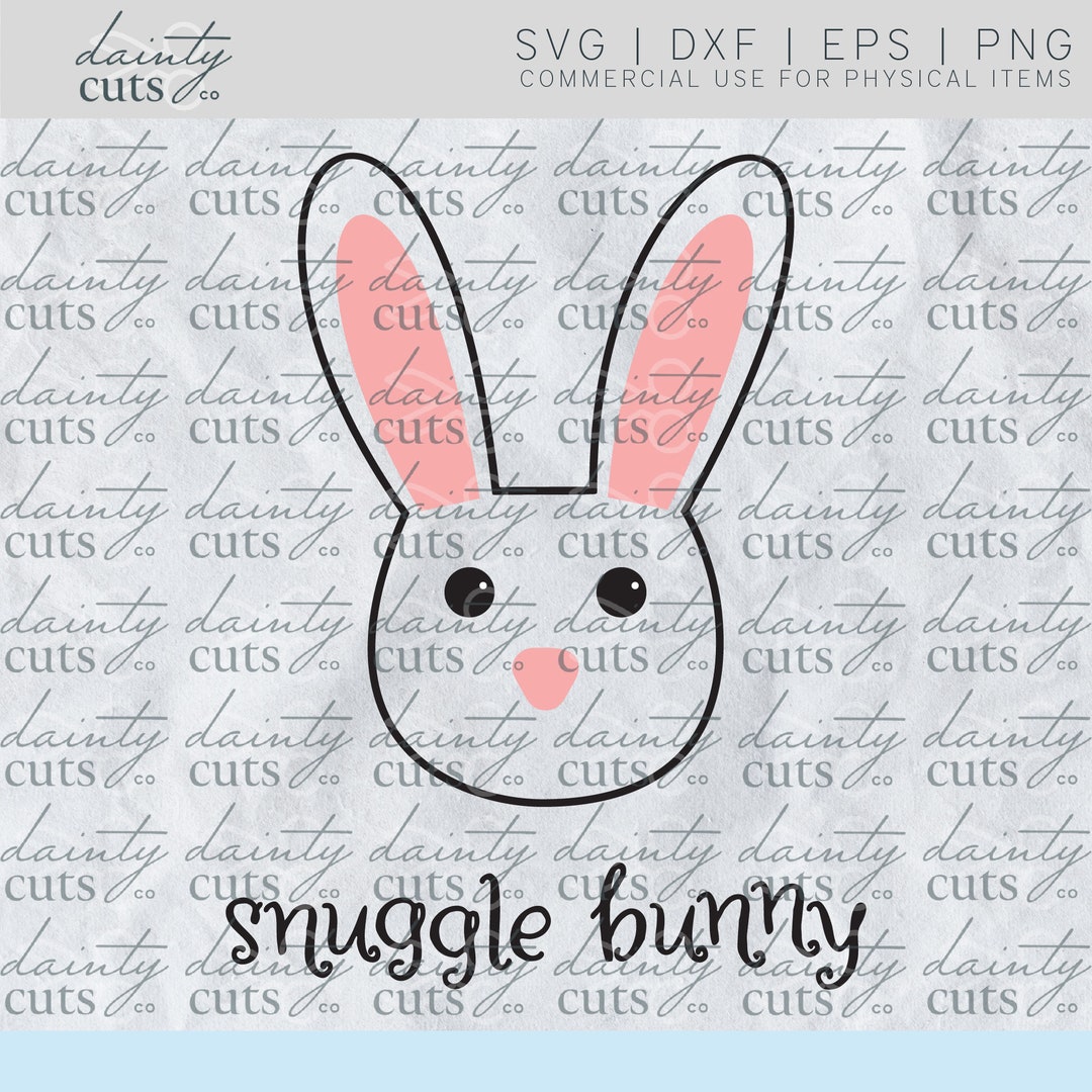 Snuggle Bunny SVG - Etsy