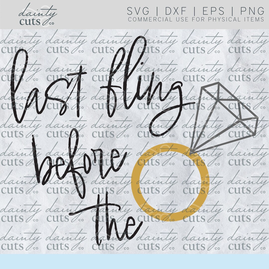 Last Fling SVG - Etsy