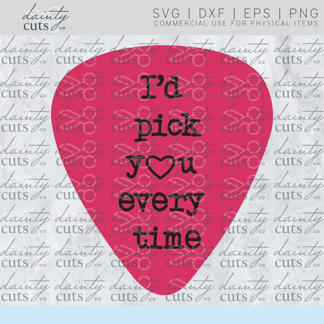 Valentine's Pick SVG - Etsy