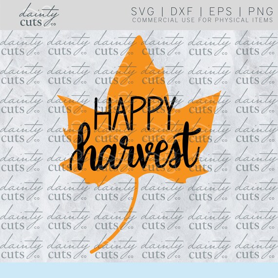 Happy Harvest SVG | Etsy