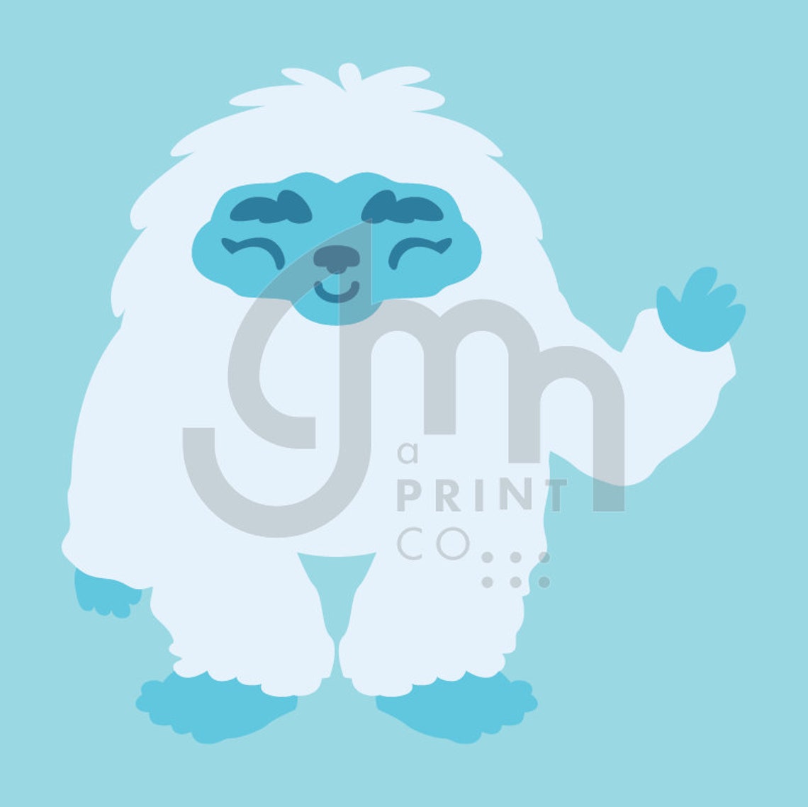 Yeti EPS, Yeti SVG, Yeti Clipart, Baby Shower SVG, Silhouette Cut Files ...