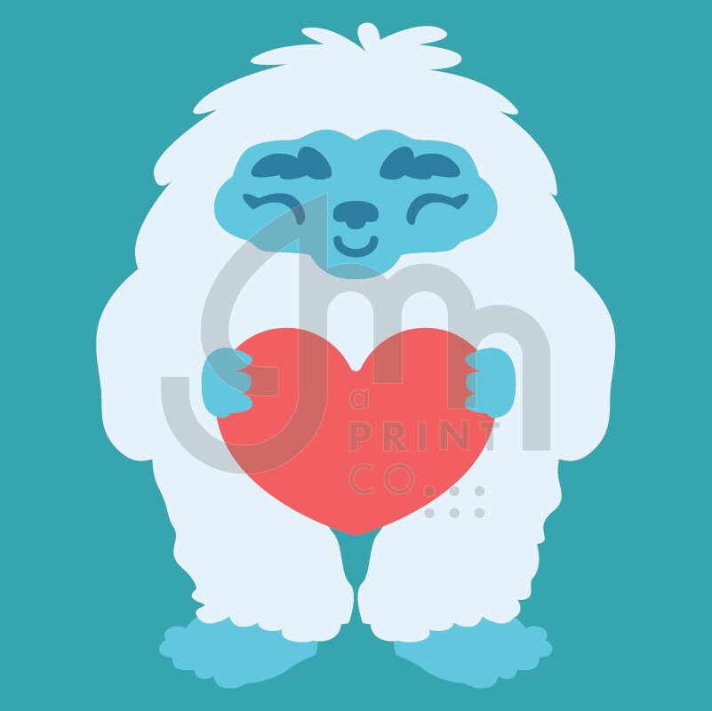Yeti EPS Yeti SVG Yeti Clipart Baby Shower SVG Silhouette - Etsy