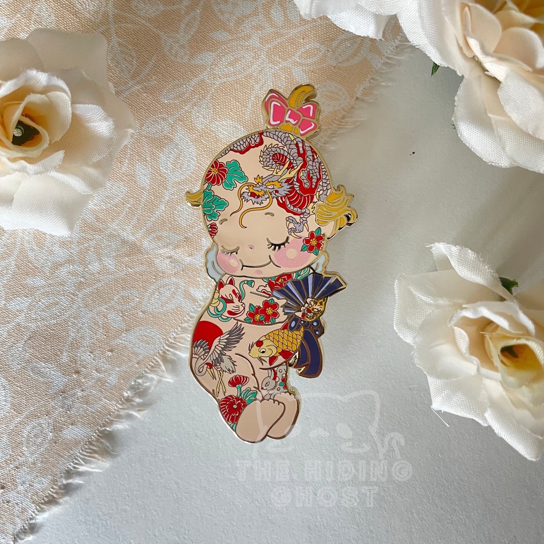 Mathilda's Kewpie Doll Enamel Pin Spooky Pin Kawaii - Etsy