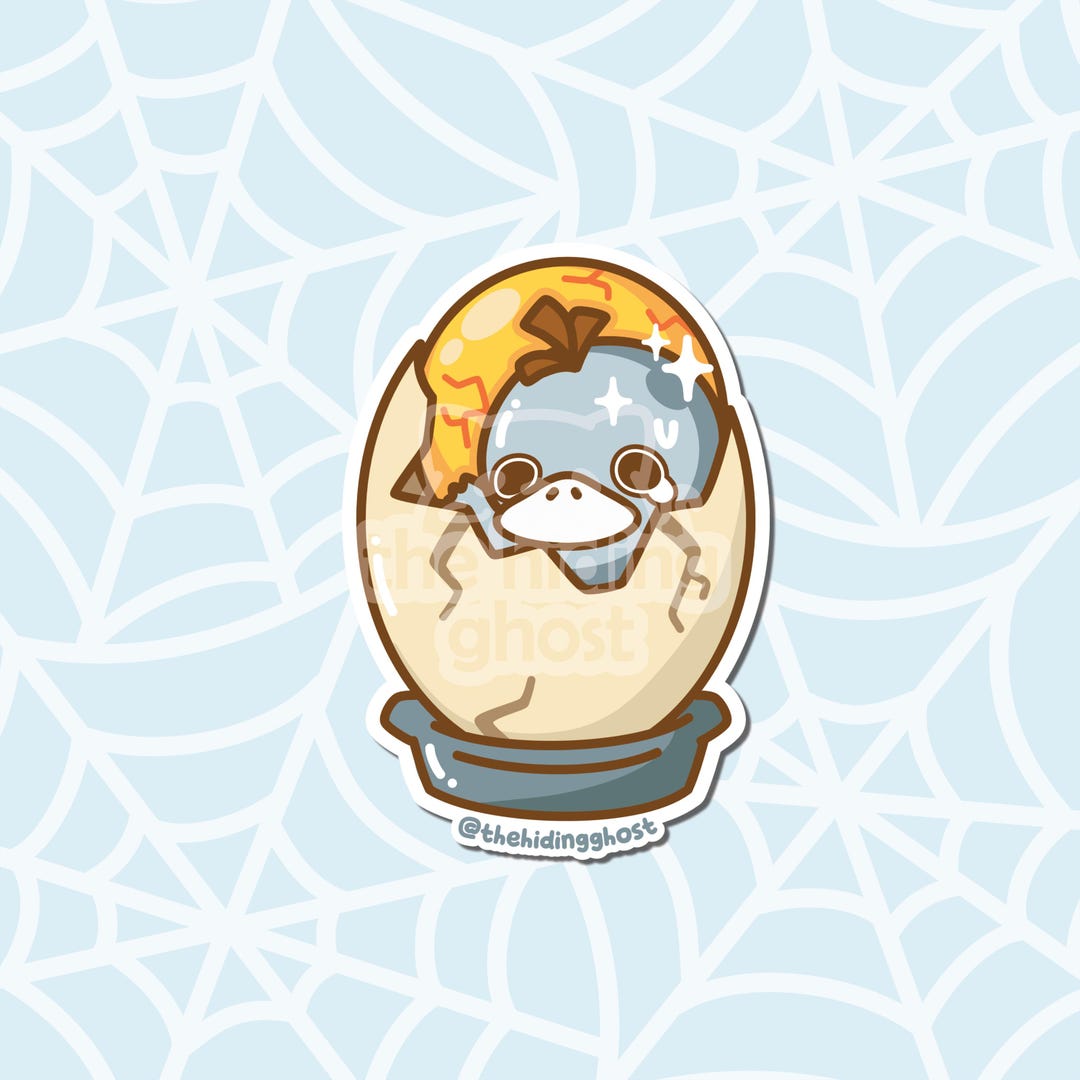 Psyduck Balut Sticker | Kawaii Sticker | Laptop Sticker | Die Cut ...