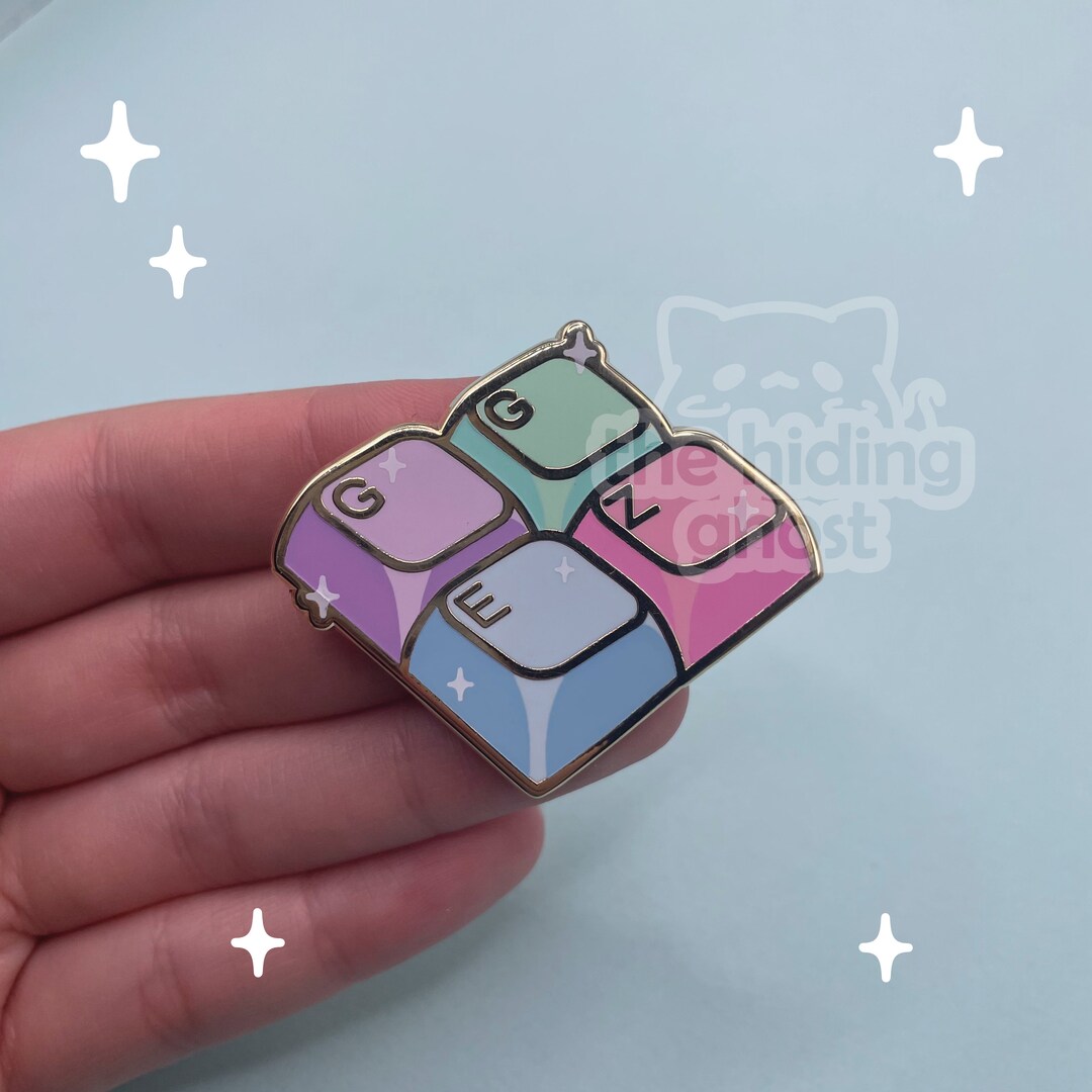 Toxic Keycaps Enamel Pin | Spooky Pin | Kawaii Pin | Pastel Pin ...