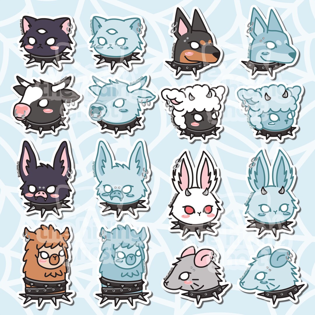 Metal Mammals Stickers | Kawaii Sticker | Laptop Sticker | Die Cut ...