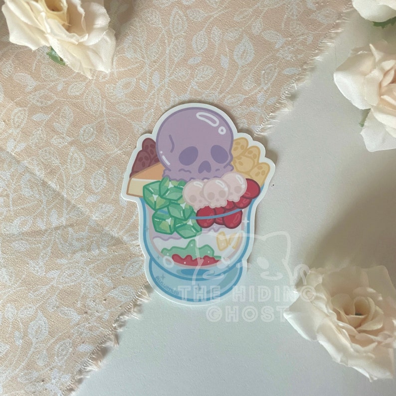 Spooky Halo Halo Filipino Sticker Kawaii Sticker Laptop - Etsy