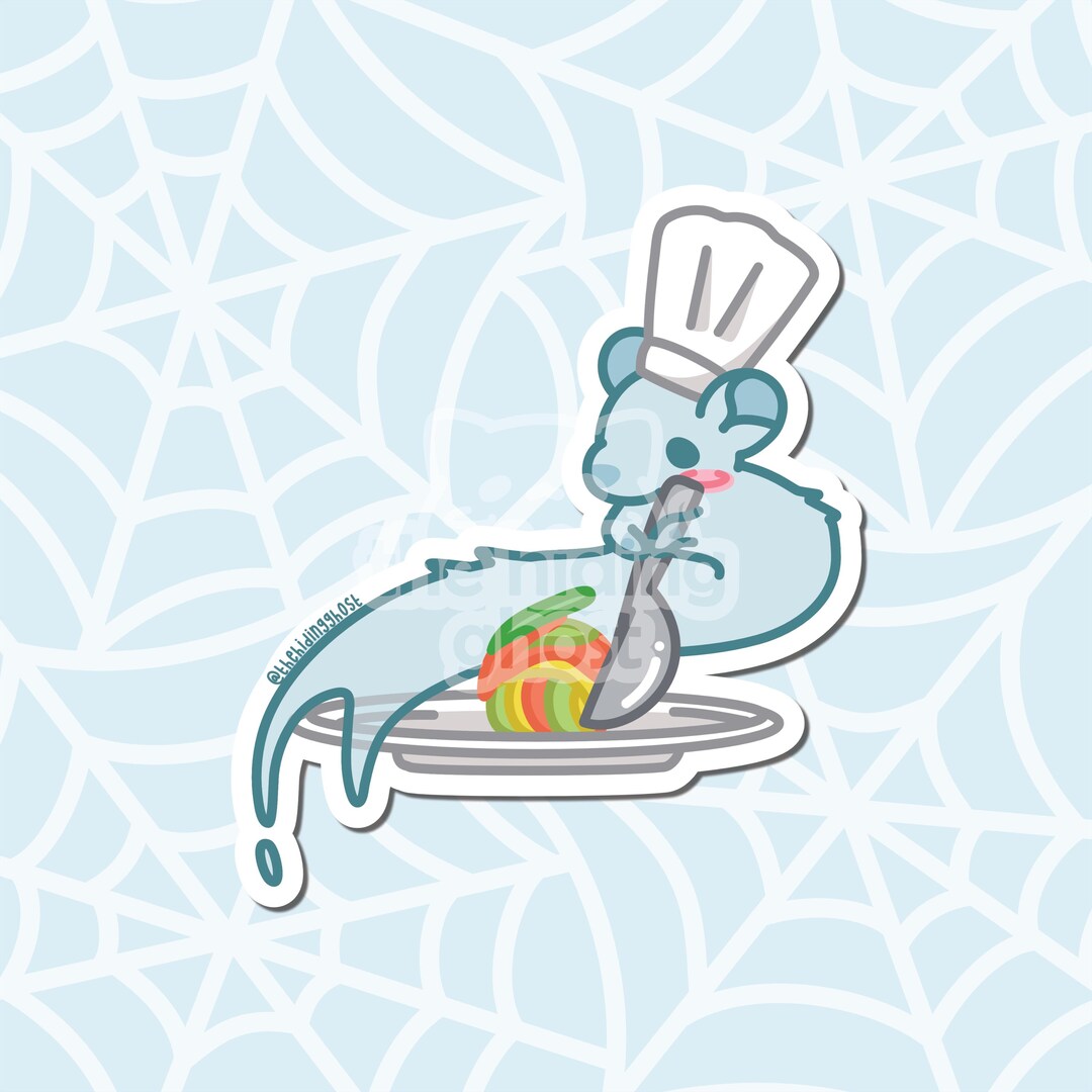 Rata-boo-uille Sticker | Kawaii Sticker | Laptop Sticker | Die Cut ...