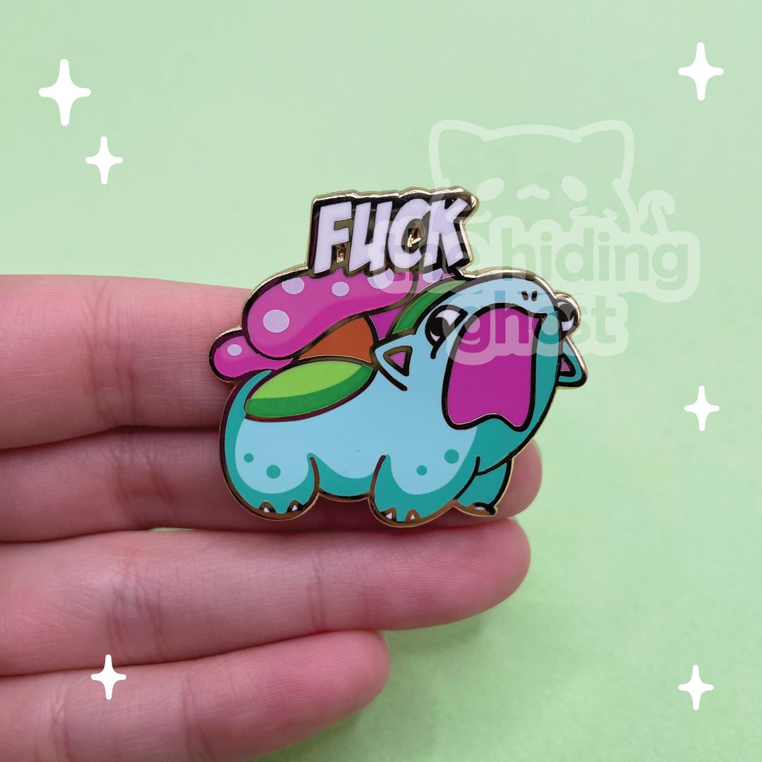 F*CK Awesome Series Enamel Pin | Spooky Pin | Kawaii Pin | Pastel Pin ...