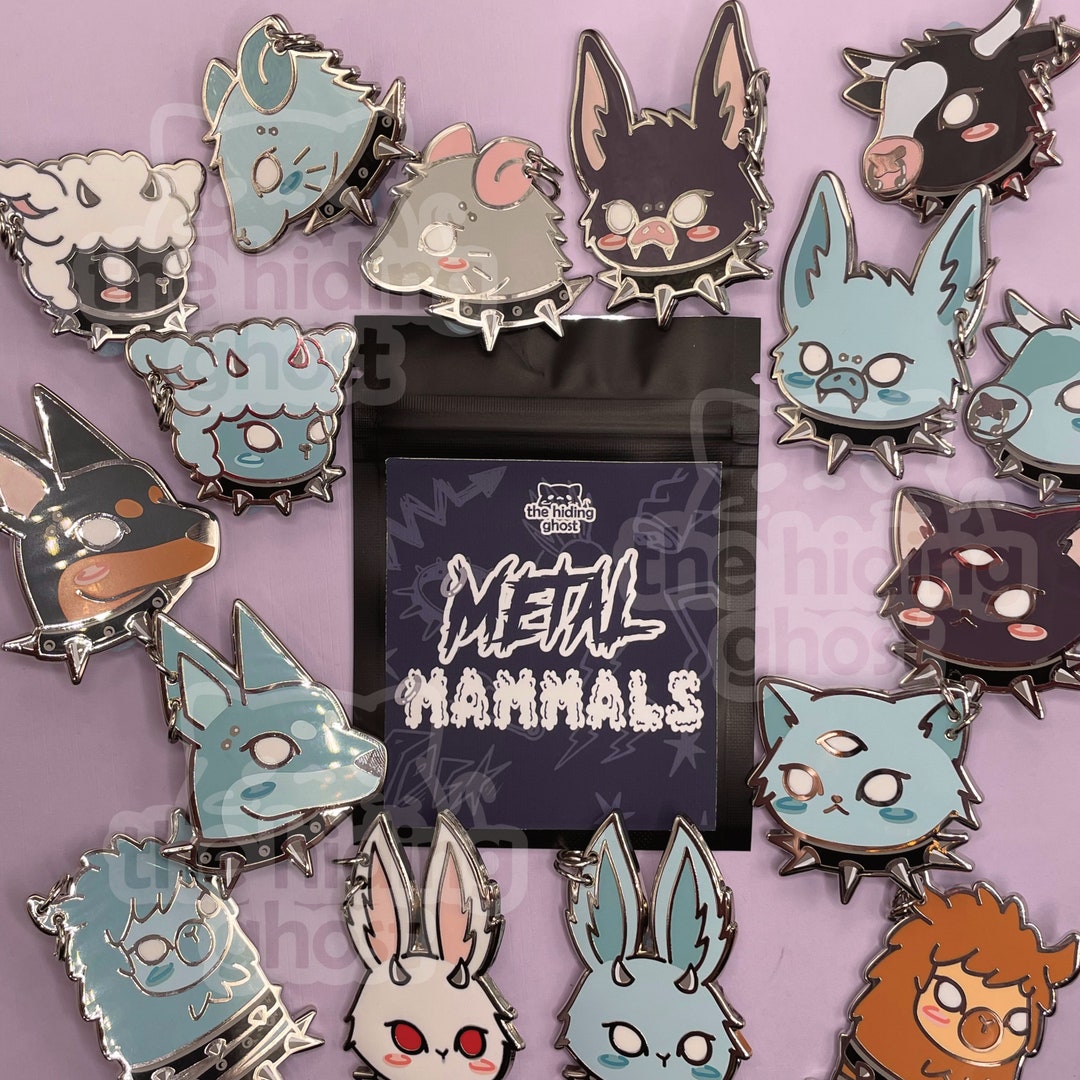 Metal Mammals Blind Bag Enamel Pin | Spooky Pin | Kawaii Pin | Pastel ...