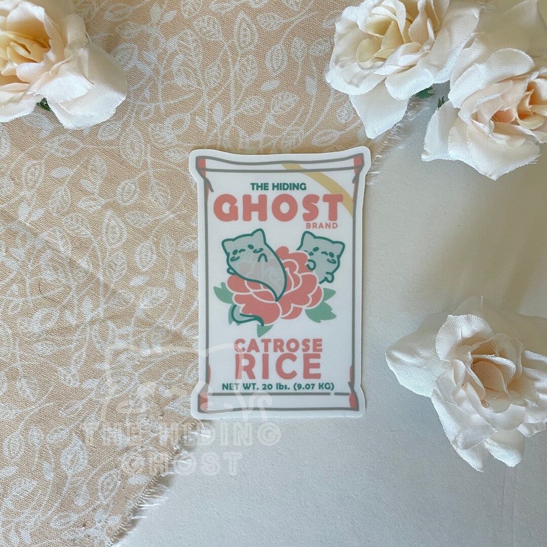 Catrose Rice Sticker Kawaii Sticker Laptop Sticker Die - Etsy