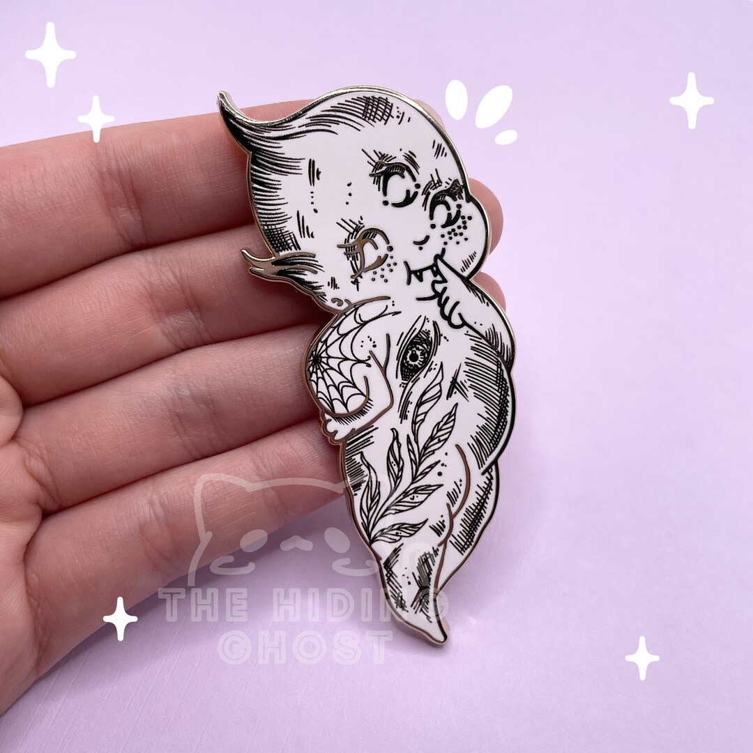 Adrian's Kewpie Doll Enamel Pin | Spooky Pin | Kawaii Pin | Pastel Pin ...
