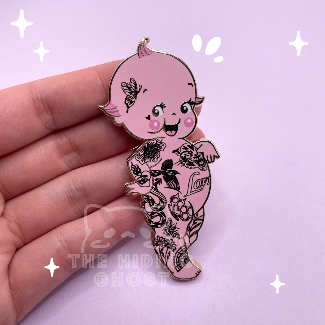 Klaudia's Kewpie Doll Enamel Pin | Spooky Pin | Kawaii Pin | Pastel Pin ...