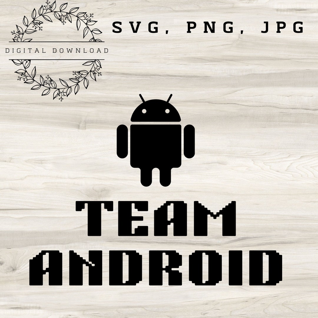 Team Android SVG - Etsy