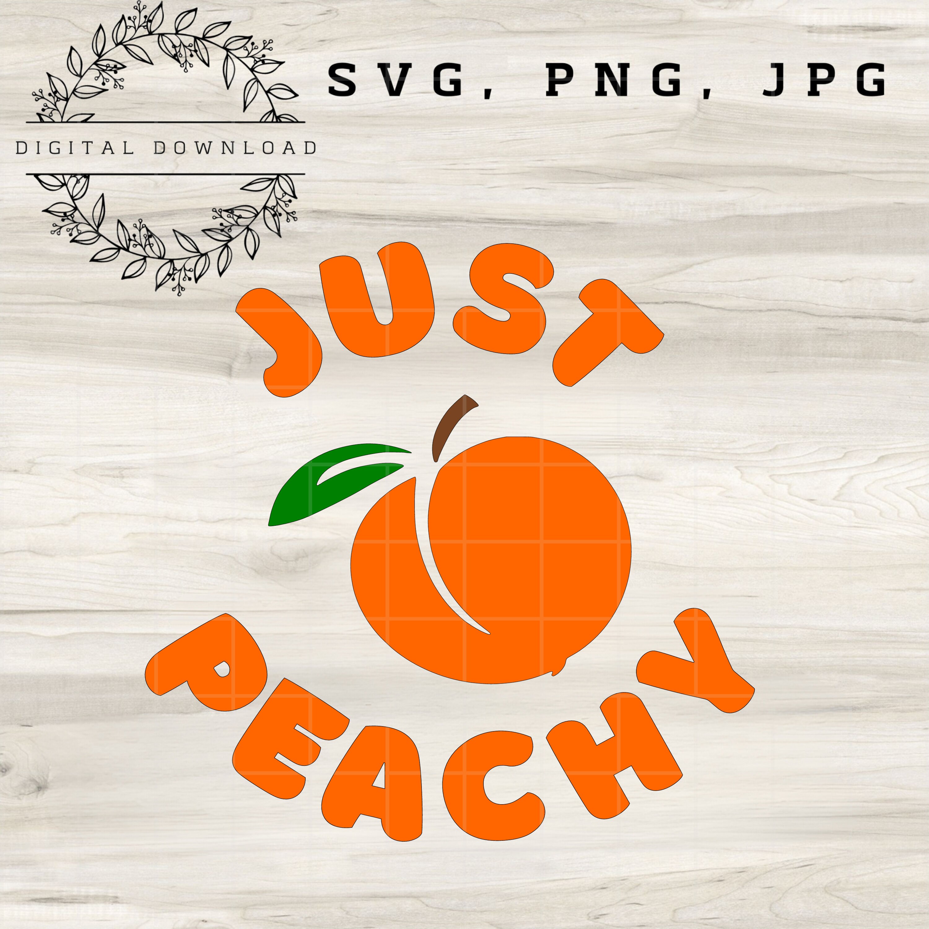 Just Peachy Digital File - Etsy