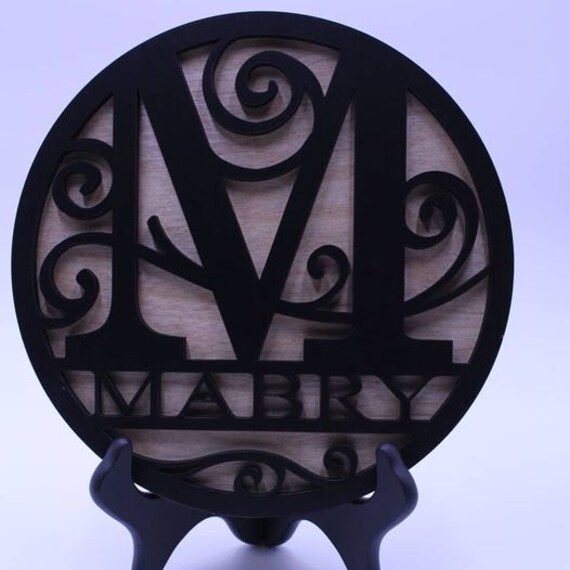 Round Monogram | Etsy