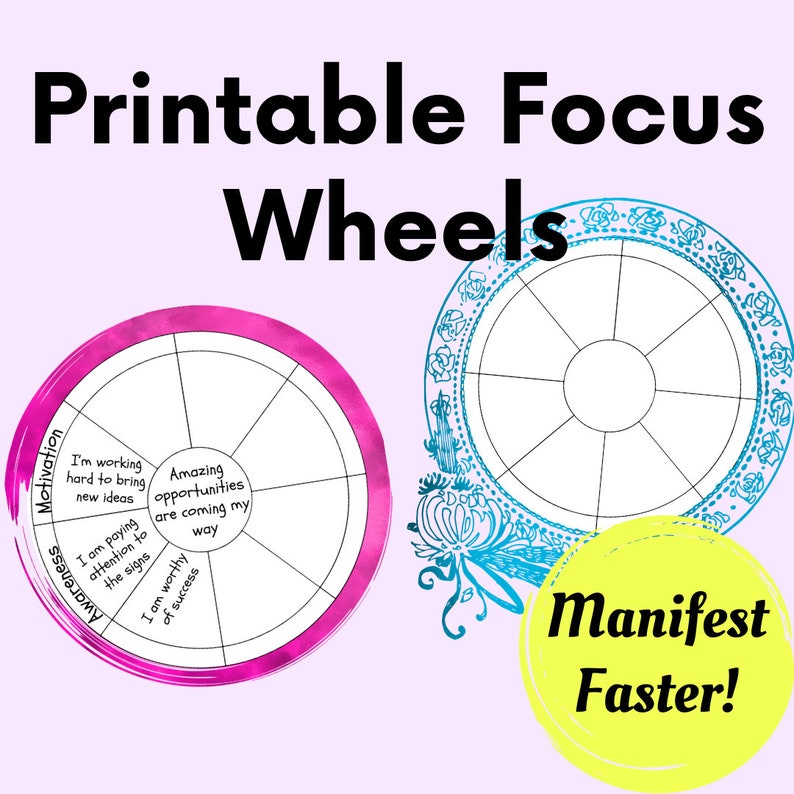 Printable Focus Wheel - Etsy