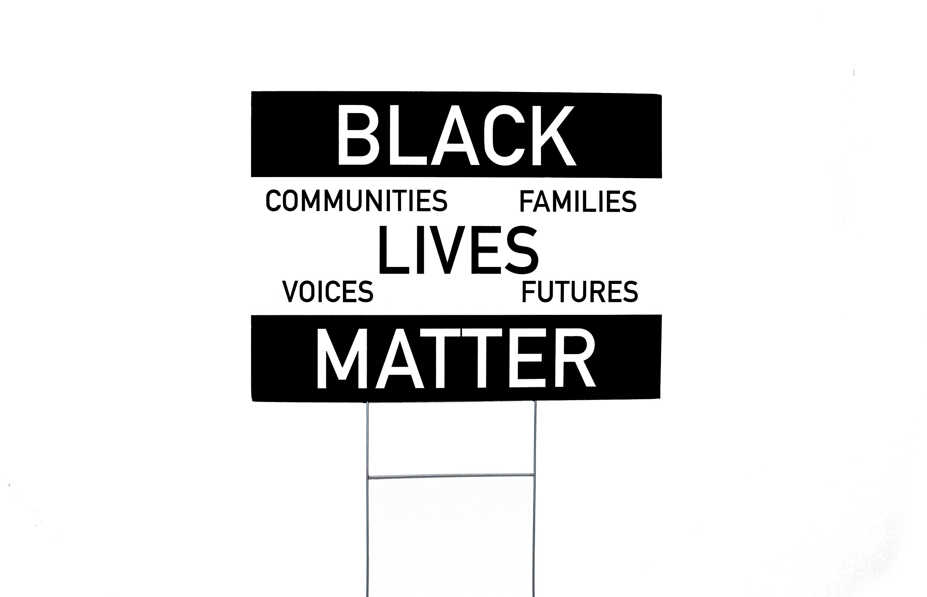 Black Lives Matter Yard Sign Black Communities Families | Etsy