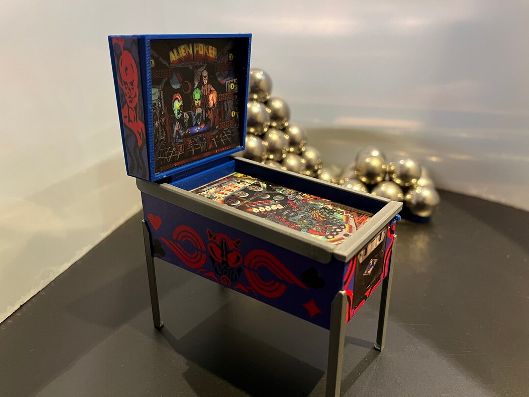 Alien Poker Mini Pinball / Xmas Ornament - Etsy
