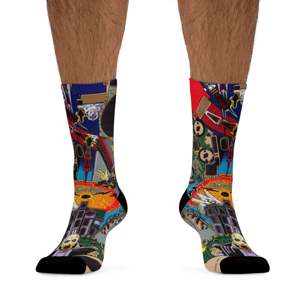 The Adams Family Pinball Socks - Etsy