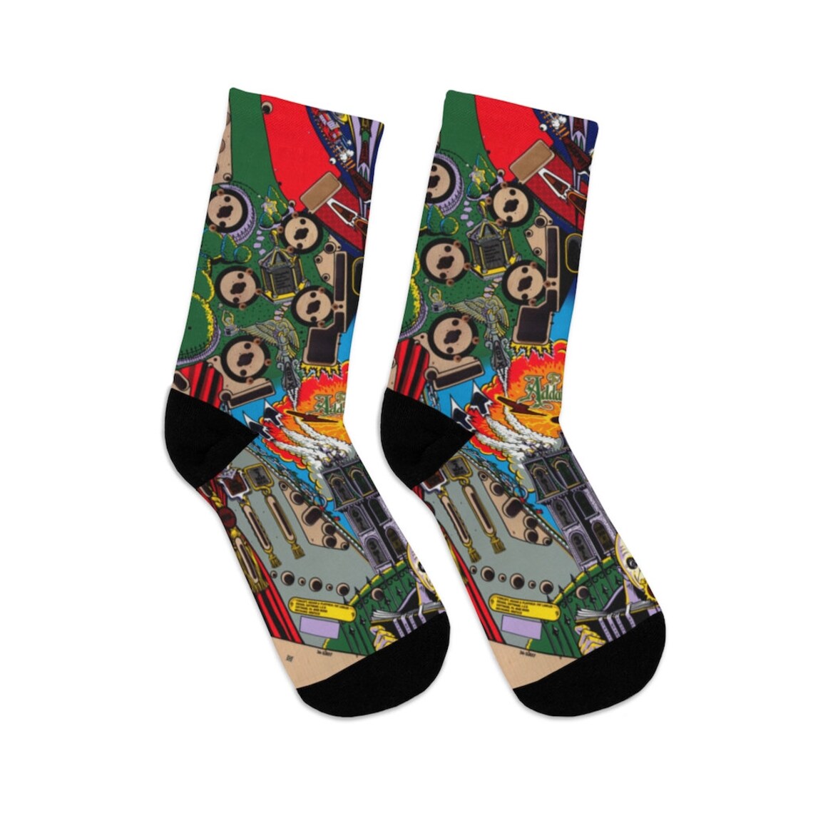 The Adams Family Pinball Socks - Etsy