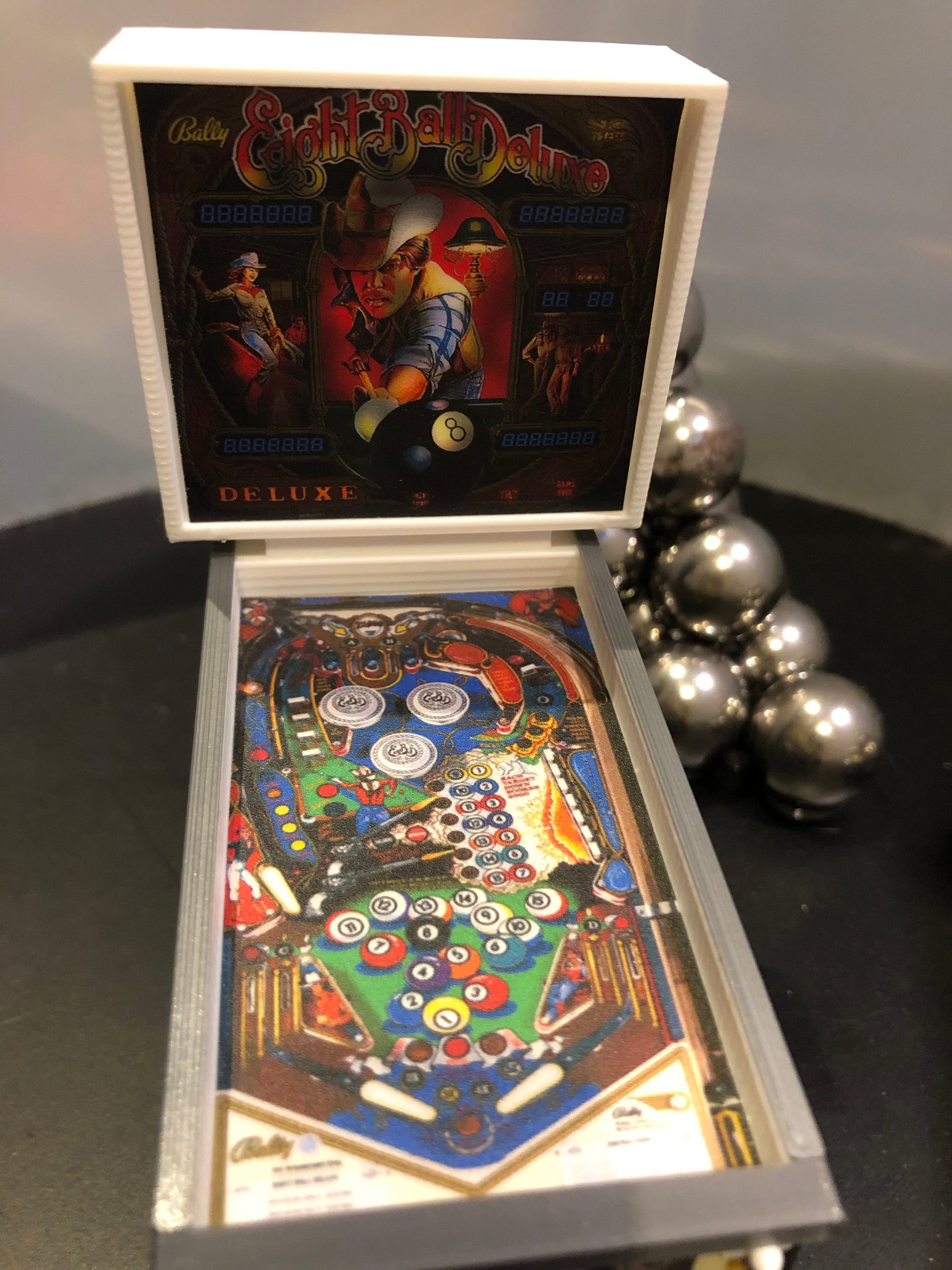 Eight Ball Deluxe Mini Pinball / Xmas Ornament. | Etsy