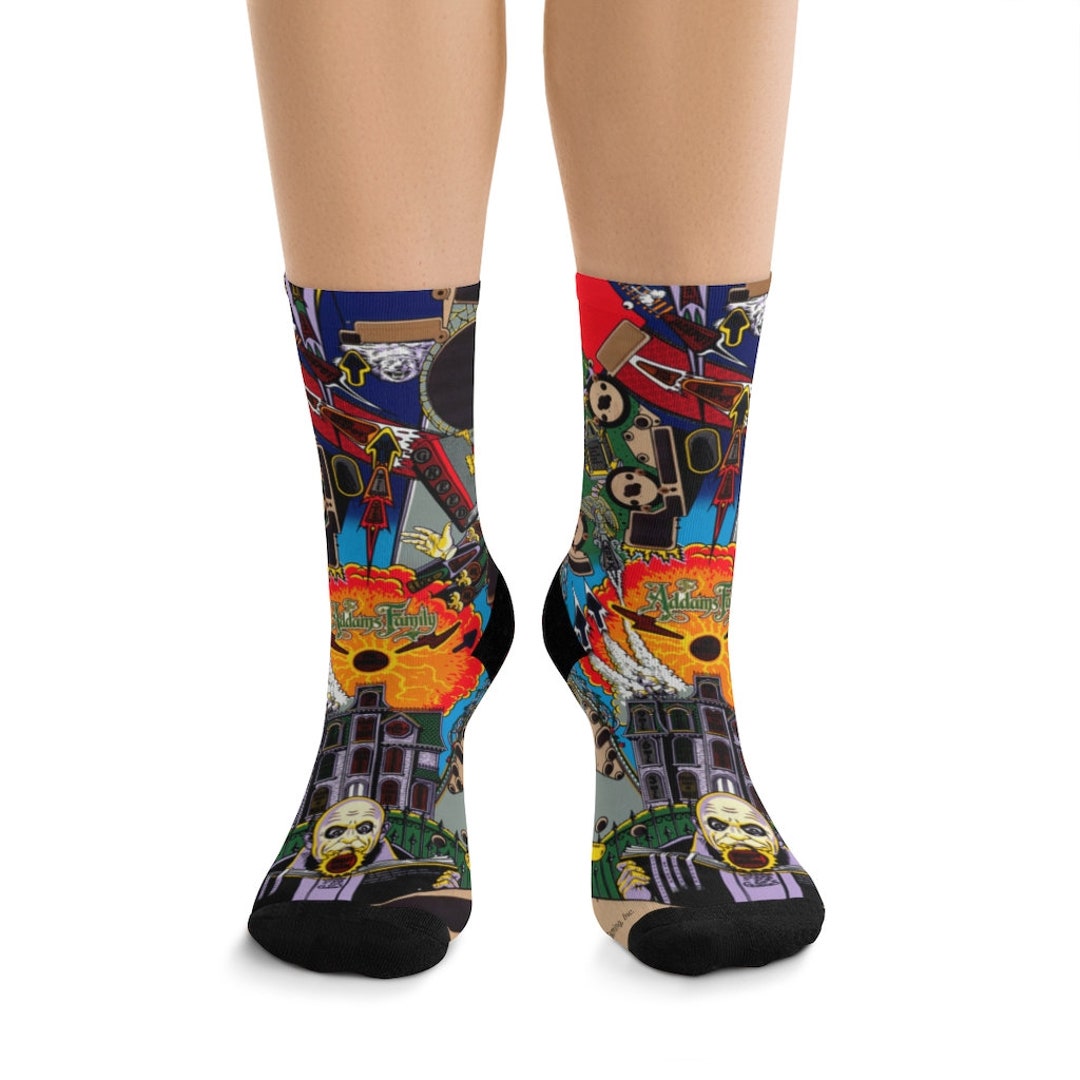 The Adams Family Pinball Socks - Etsy