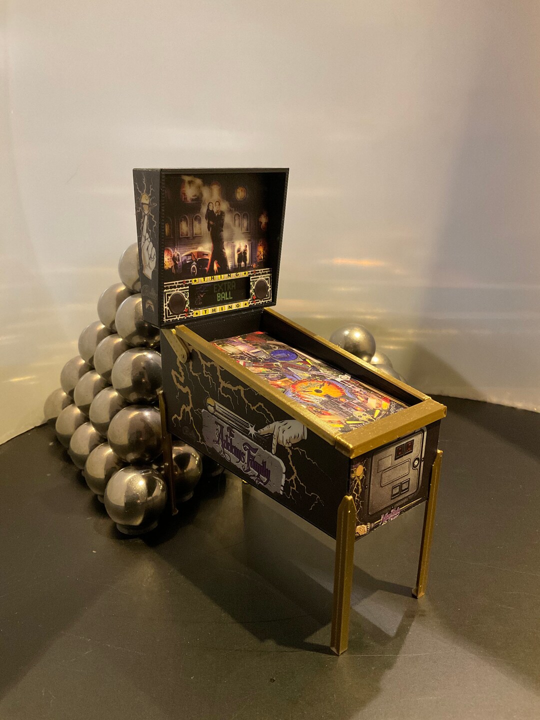 Adams Family Gold Mini Pinball / Xmas Ornament - Etsy