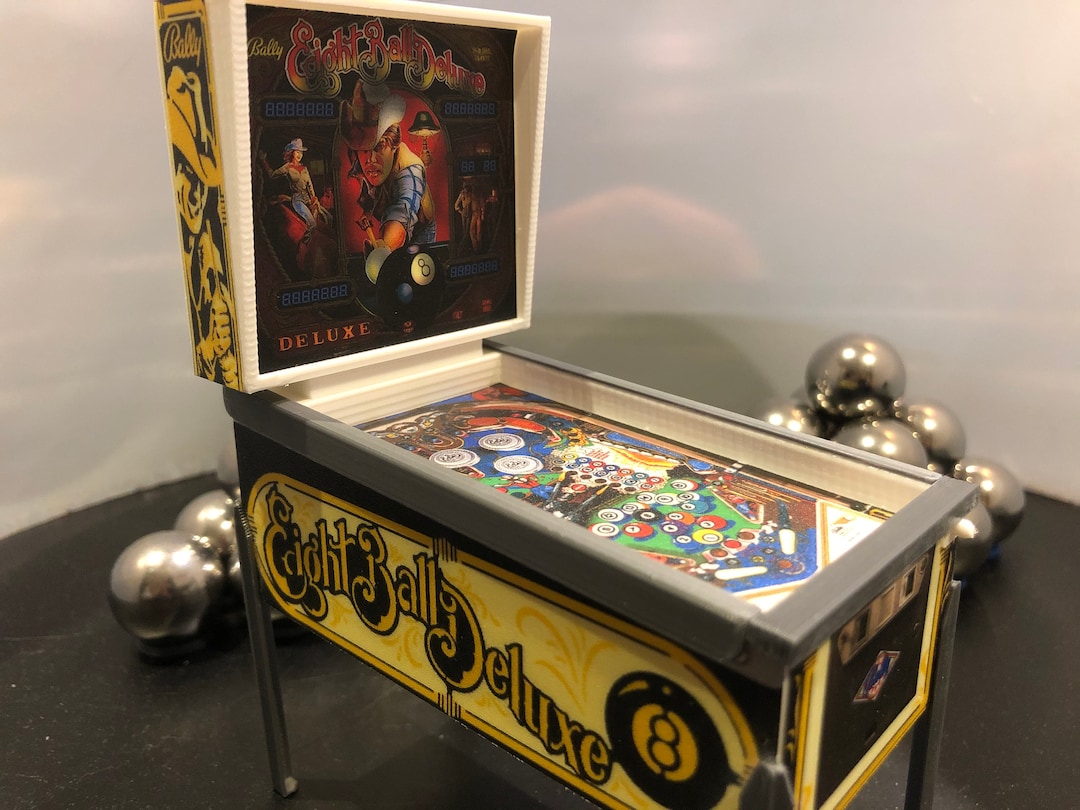 Eight Ball Deluxe Mini Pinball / Xmas Ornament. - Etsy